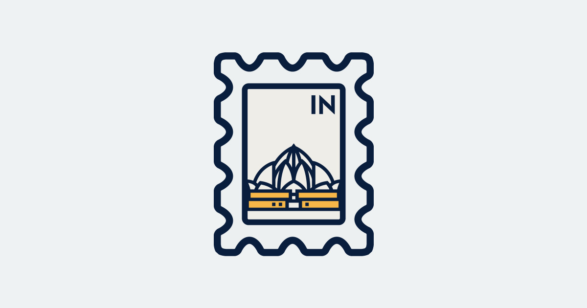 Lotus Temple - Slowly Stamps